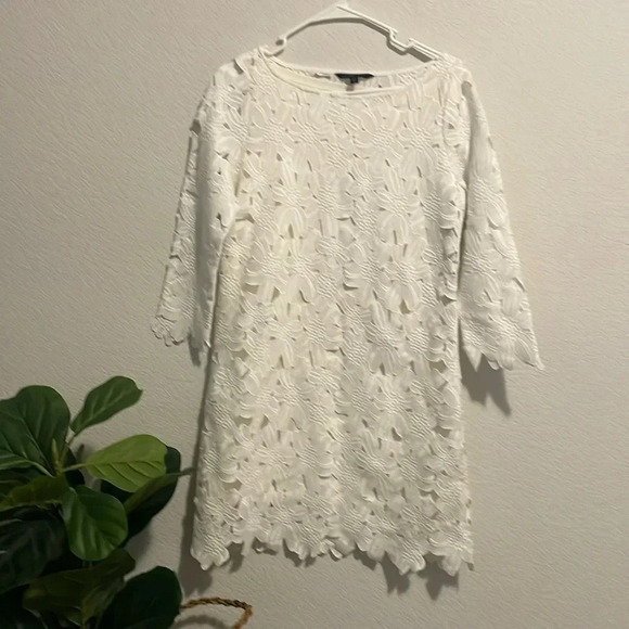 Felicity & Coco | Dresses | Felicity Coco Small White Laser Cut Lace ...